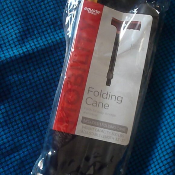 Equate | Other | Equate Folding Mobility Cane Black 30 Lb Weight Limit ...